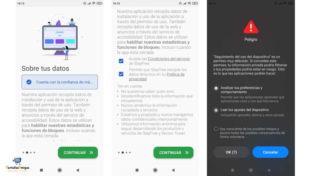 StayFree, una aplicación para controlar el uso del teléfono móvil