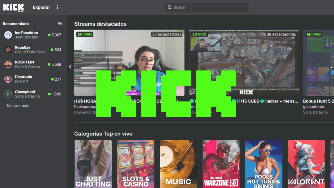 Kick, la plataforma de streaming que quiere ser la alternativa a Twitch