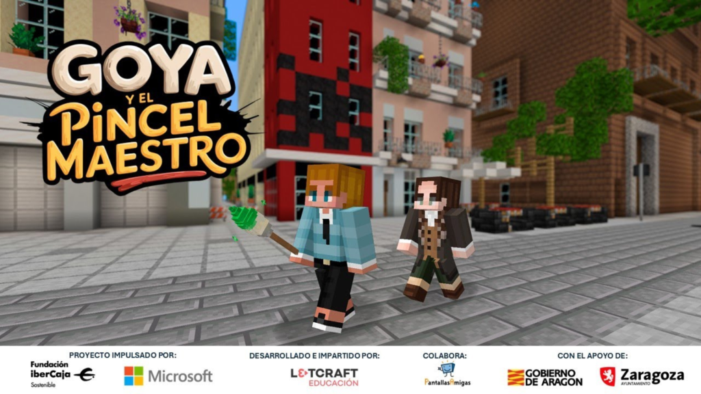 Arte en la nube: Explorando Goya en Minecraft Education